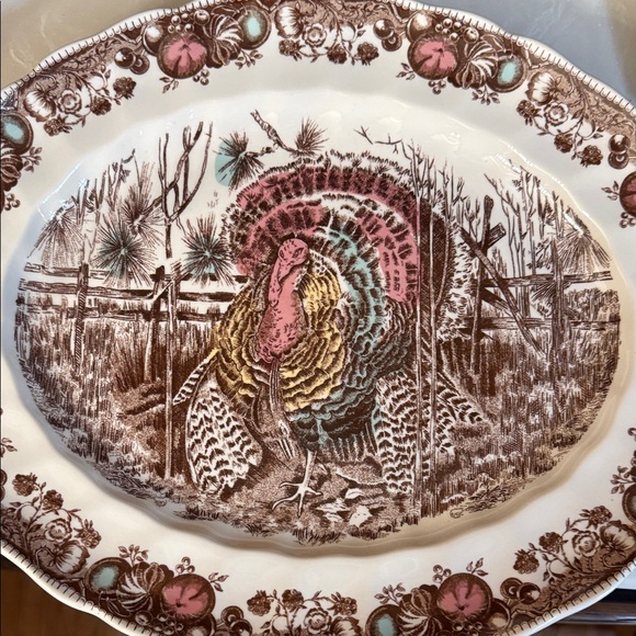 Johnson Brothers | Dining | Johnson Brothers Turkey Platter With Brown ...